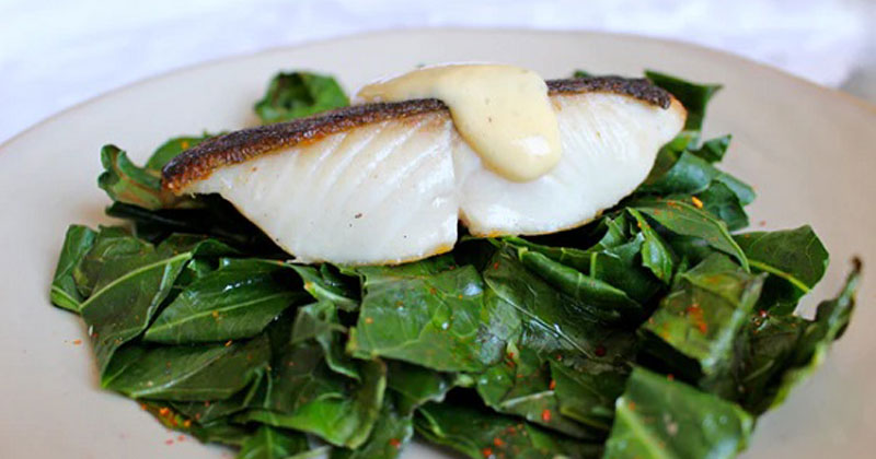 Pan-Seared Alaska Black Cod with Lemon Pepper Aioli Recipe